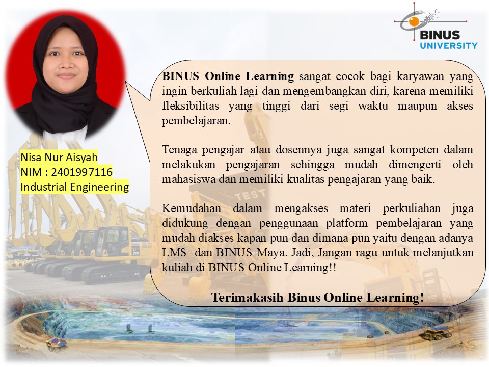 Nisa Nur Aisyah – Industrial Engineering
