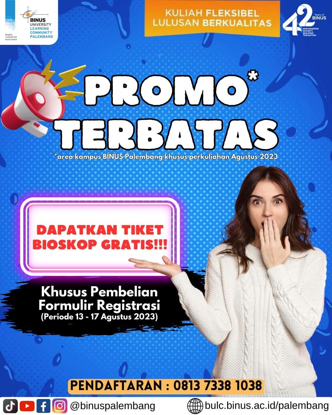 PROMO* AGUSTUS Khusus BINUS Palembang! – BINUS Online Palembang