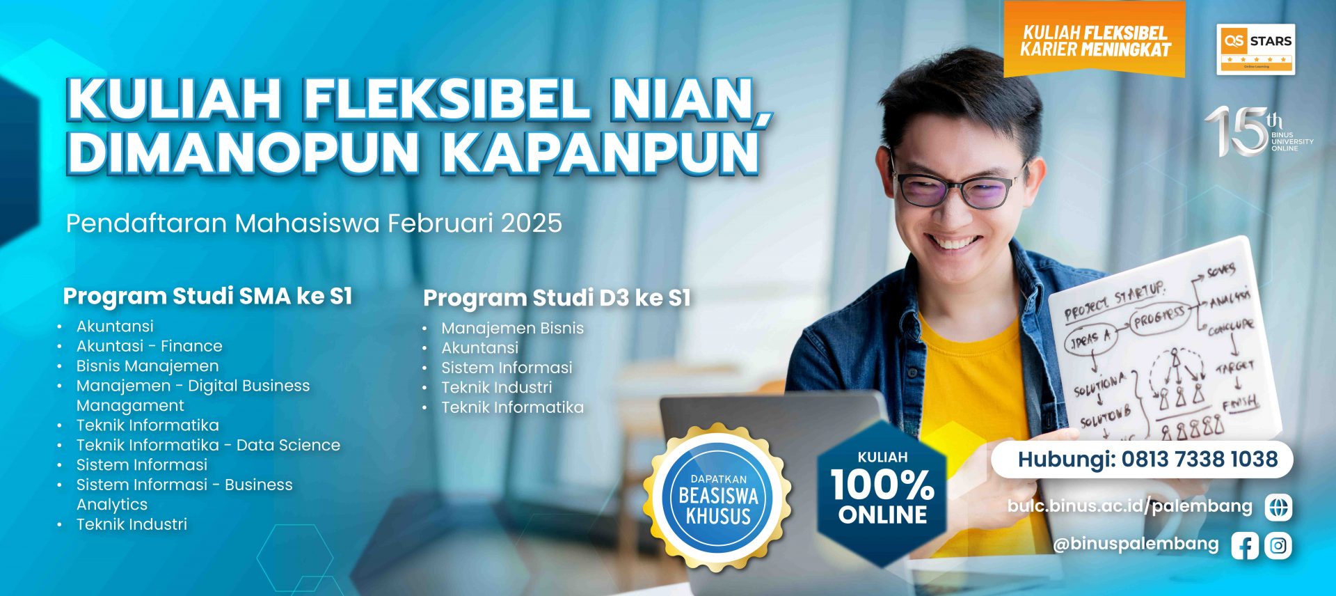 JADWAL PENDAFTARAN MAHASISWA BARU – BINUS Online Palembang