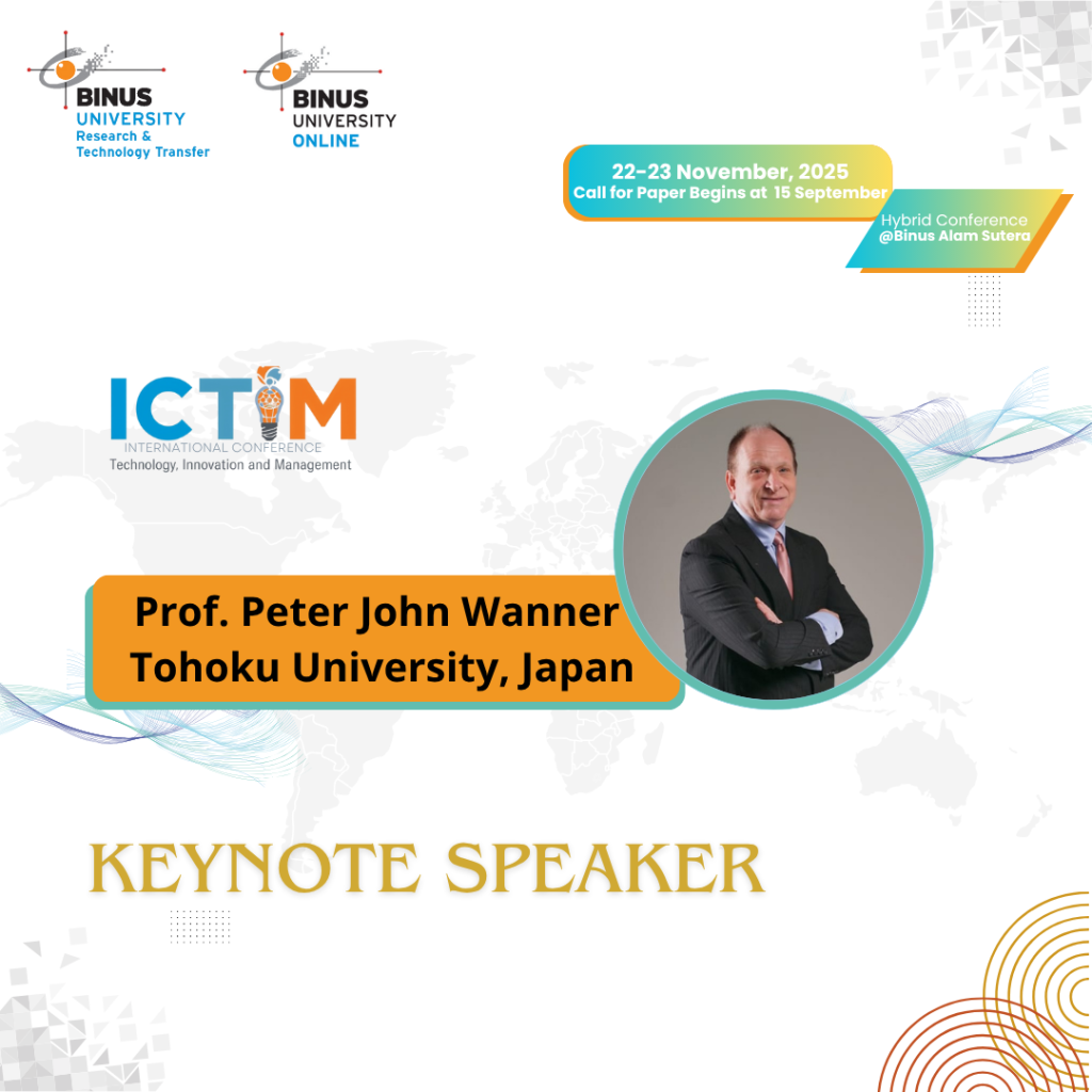 Prof. Peter John Wanner | BINUS Online